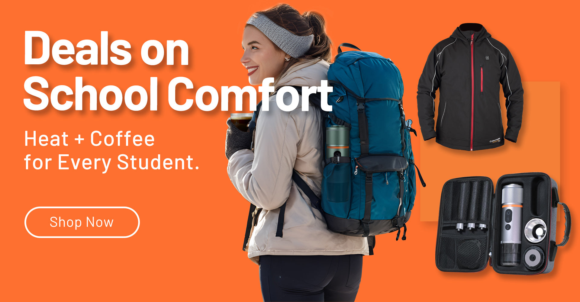 CONQUECO® | Portable Espresso Machine & Heated Jacket And Vest